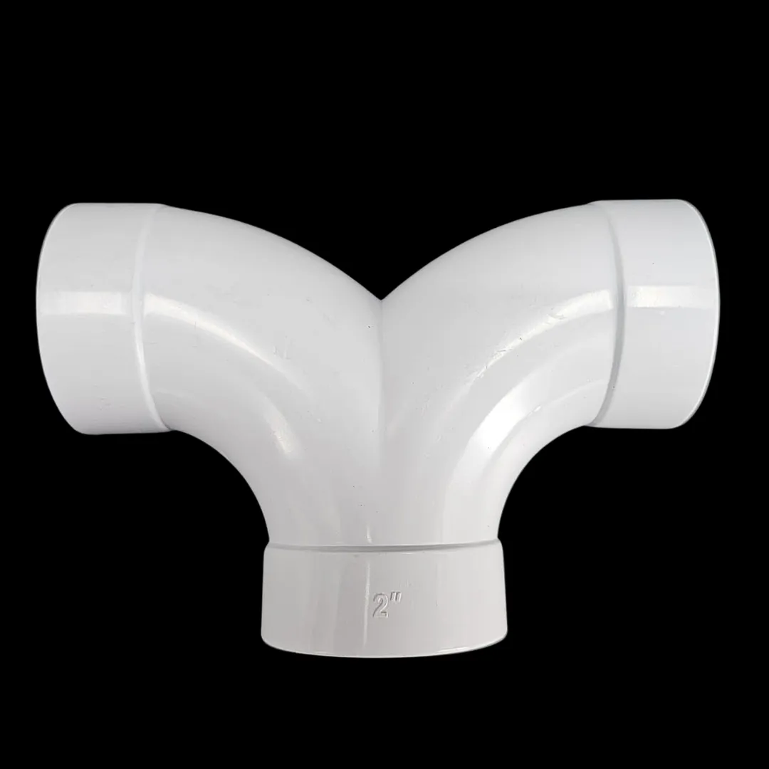 PVC Y-piece - 90° drawn - socket-sleeve - AstroVac